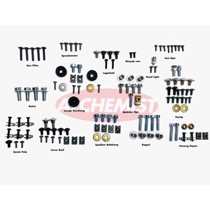 Jual COD / GRATIS ONGKIR / Baut Revo 100 fullset / baut honda revo 100 ...