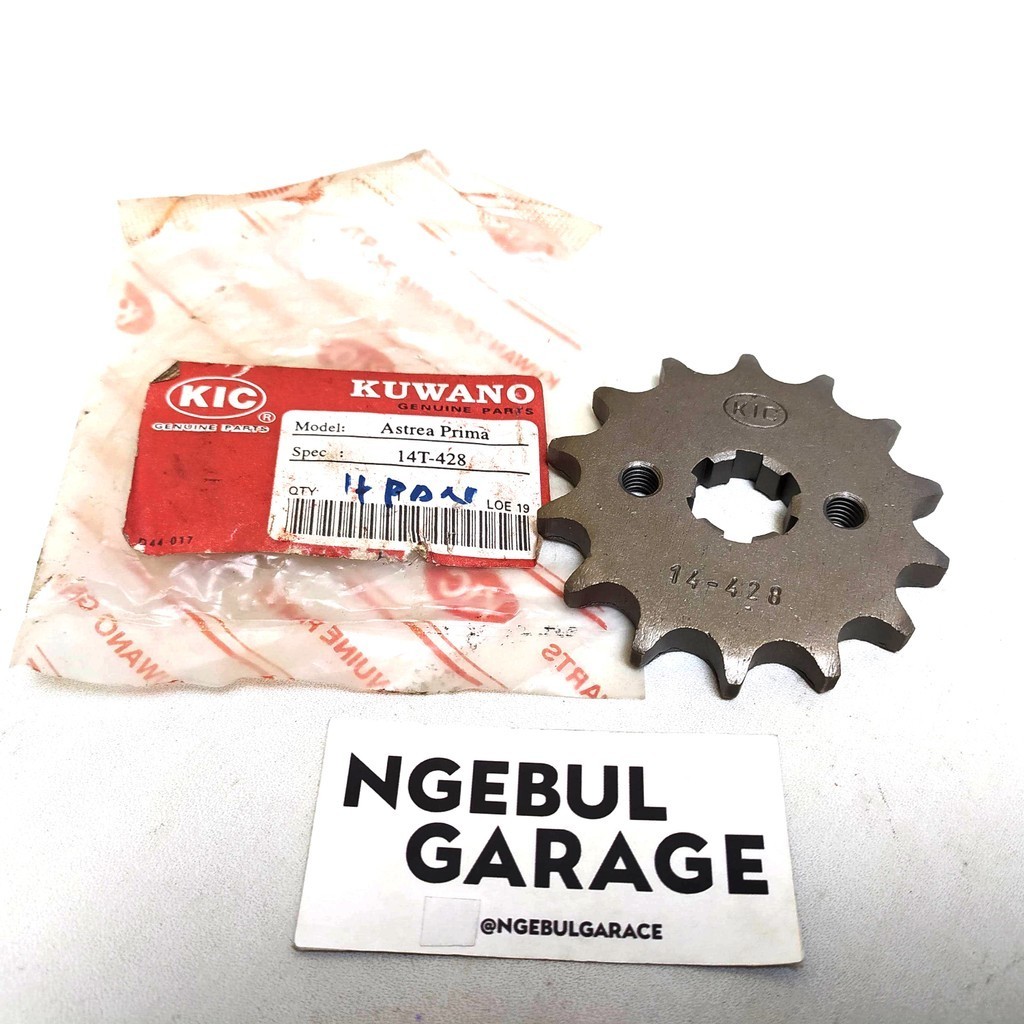 Jual Gear Depan Grand Astrea Prima 14T HONDA KUWANO | Shopee Indonesia