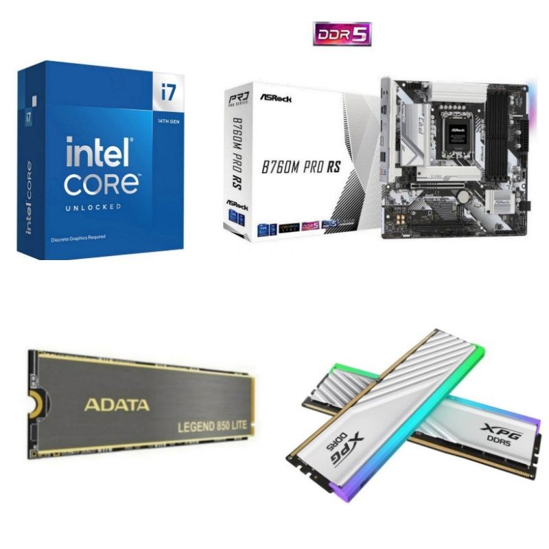 Jual Paket Processor Gaming Intel Core i7 14700K RAM DDR5 32GB NVME ...