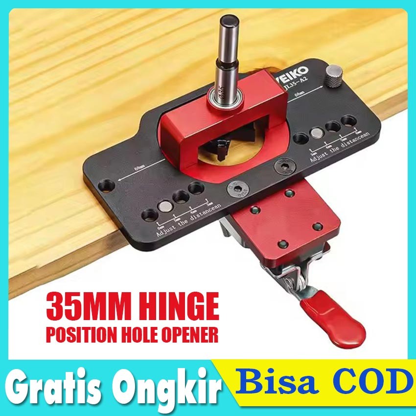 Jual Penanda Mata Bor Engsel Sendok Set 35mm Presisi - Jig Pemasangan ...