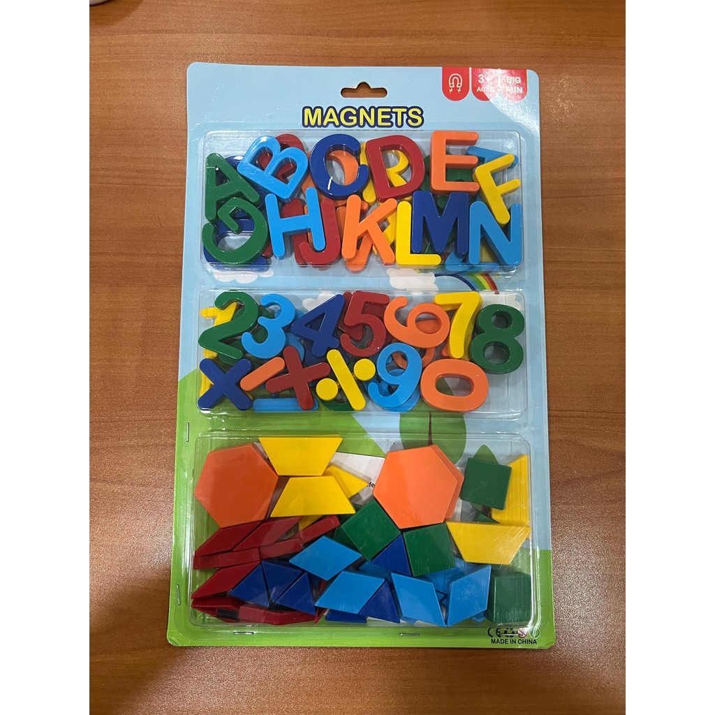 Jual MAGNETS BIG FUN ANGKA + HURUF BESAR + BENTUK // MAGNETS BIG FUN ...