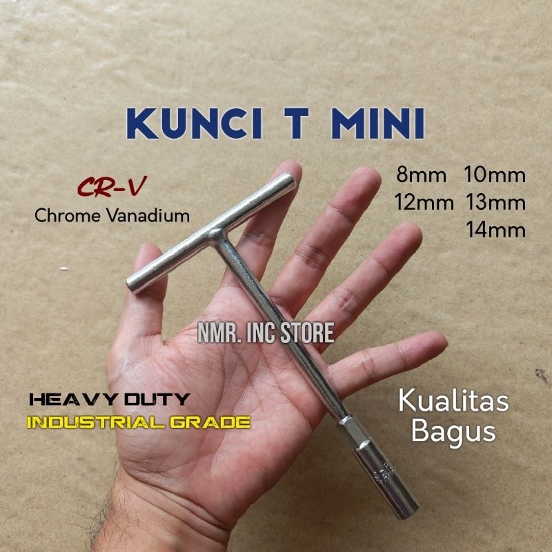 Jual Kunci T Mini CR-V 8 10 12 13 14 mm Kualitas Bagus Chrome Vanadium Kunci Shock Sok Socket ...