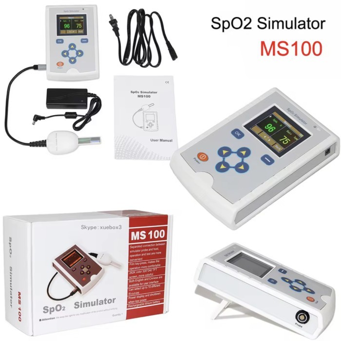 Jual CONTEC MS100 SPO2 Simulator Pulse Oximeter Blood Oxygen Pulse Rate ...