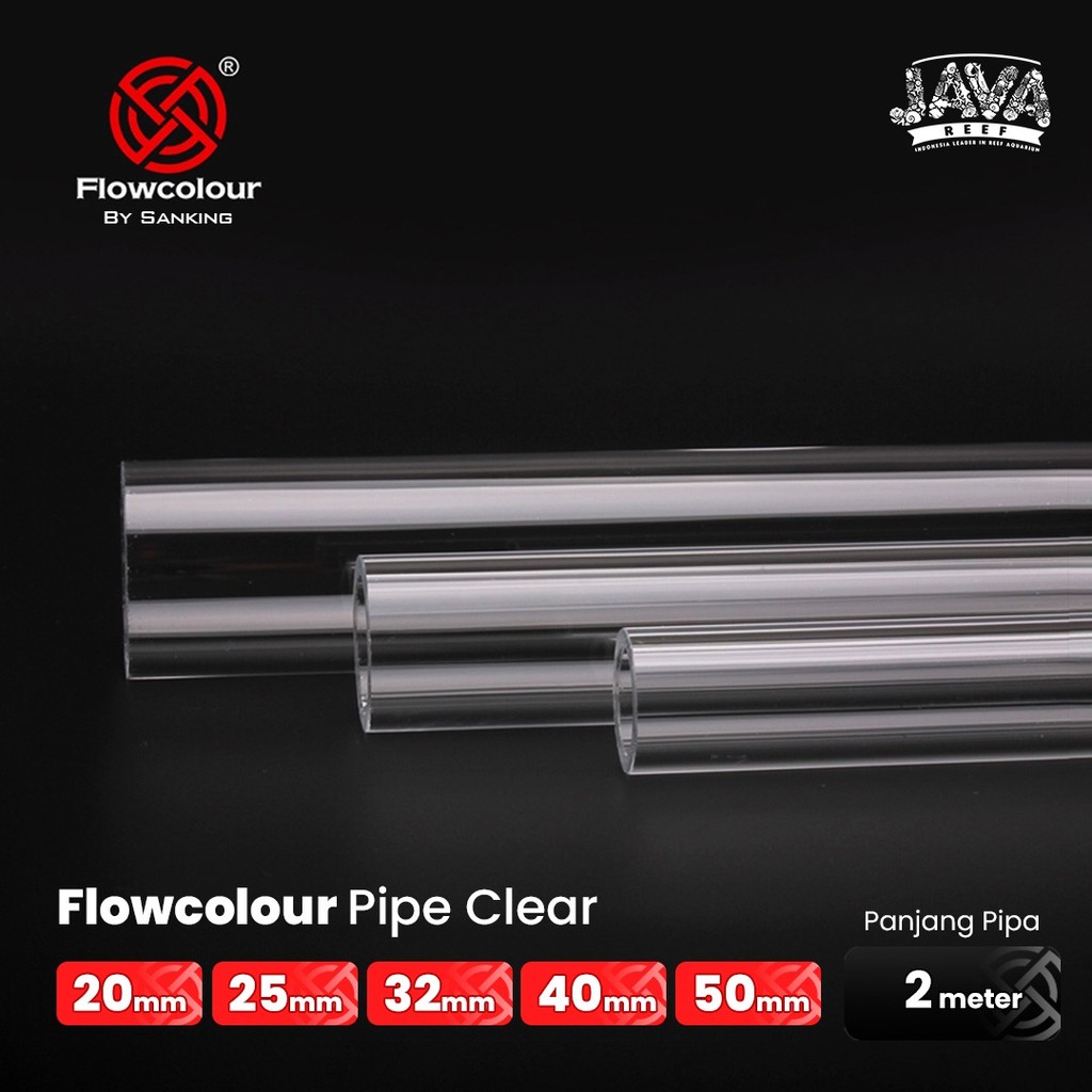Jual FlowColour PIPE CLEAR 20mm Pipa aquarium San King 2 meter FLOWCOLOUR by SANKING | Shopee ...