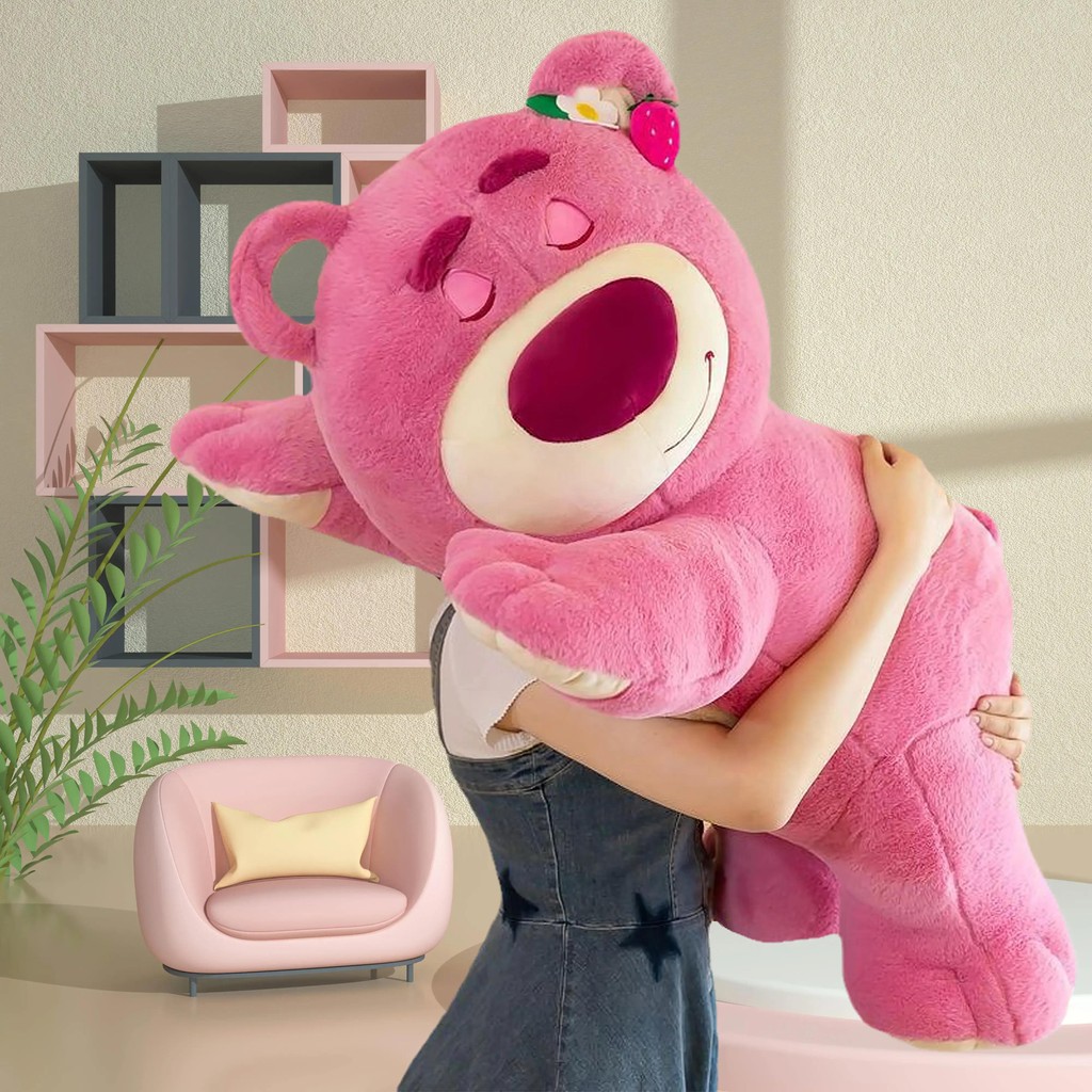 Jual 80cm Anime Toy Story Lots-o-Huggin Bear Plush Toy Kawaii Lying ...