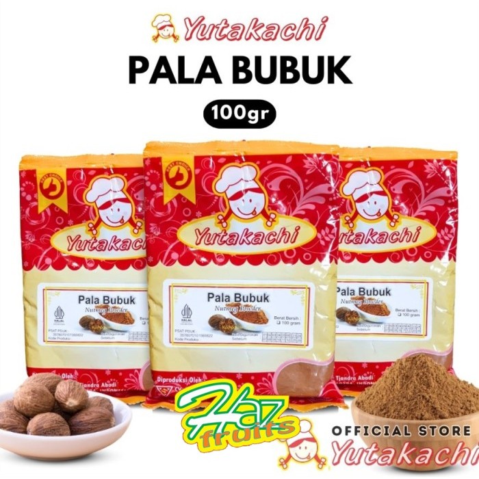 Jual Pala Bubuk Yutakachi Nutmeg Powder 100 Gr | Shopee Indonesia