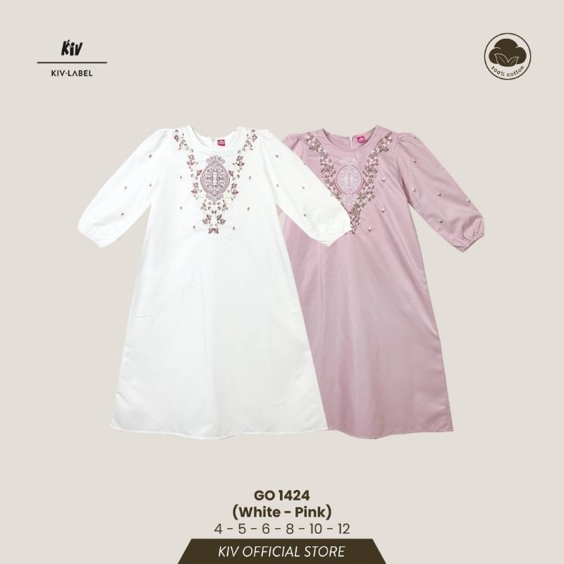 Jual Gamis Branded KIV Label 1424, 1434 ( up size umur anak ) | Shopee ...