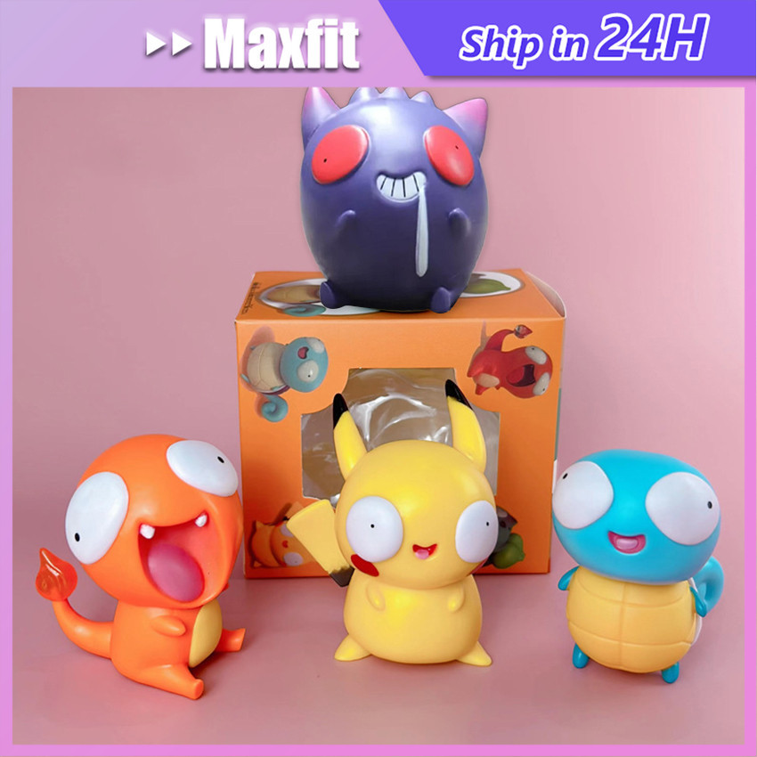 Jual Action Figure Pokemon Pikachu Squirtle Gengar Charmander Figure ...