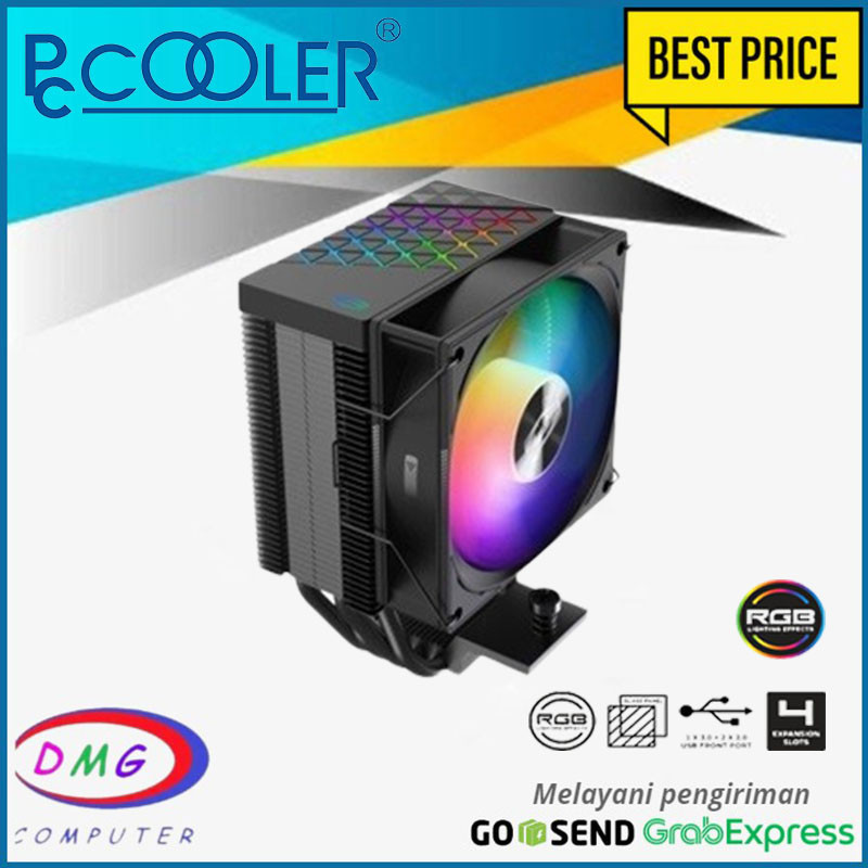 Jual CPU Cooler Processor Pccooler R400 Black ARGB For AMD Intel | Shopee Indonesia