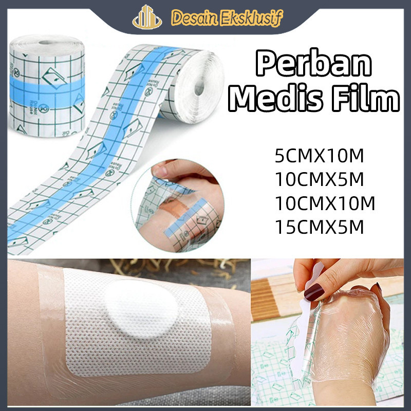 Jual 10M Tranparent Film Dressing Roll / Elastic Bandage / PU Film ...