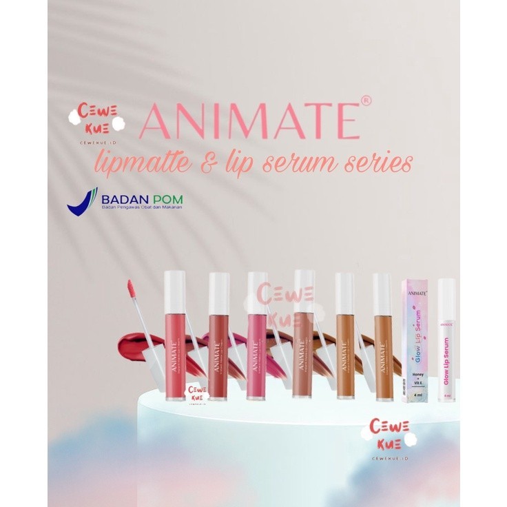 Jual Animate Glow Lip Serum/LIP MATTE ANIMATE /LIPCREAM VIRAL/LIP CARE ...