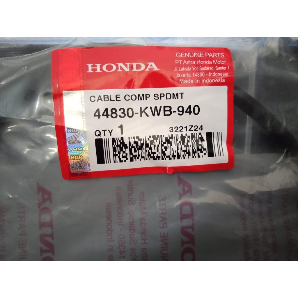 Jual Kabel Spido KWB AHM Speedometer Blade 110 Honda Original ORI ...