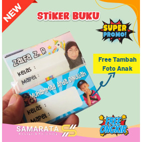 Jual Sticker Buku Mata Pelajaran Anak Stiker Mapel Tempel Buku Sekolah ...