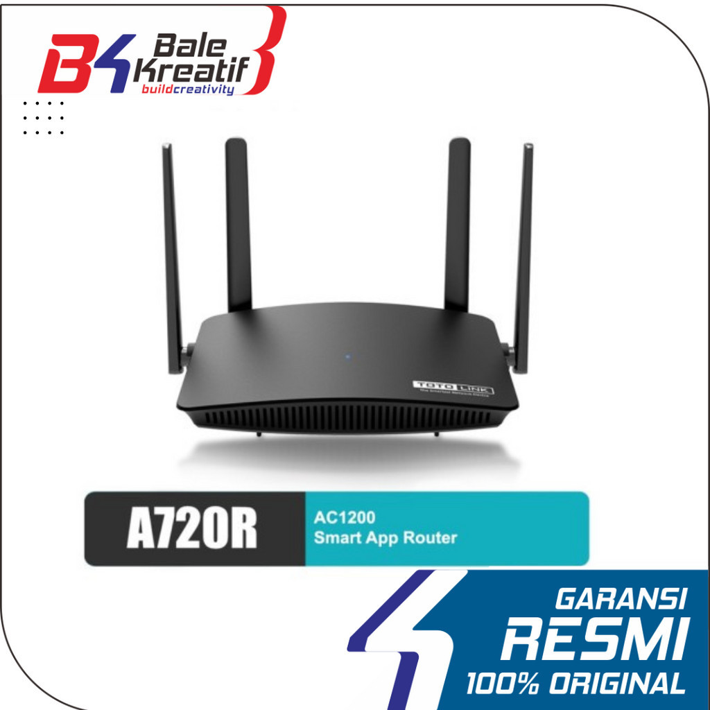 Jual TOTOLINK A720R AC1200 Wireless Dual Band Router 2.4Ghz & 5Ghz ...