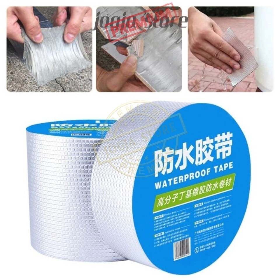 Jual Lakban Alumunium Foil Anti Bocor LEM Atap Pipa Talang Air Waterproof 10 meter | Shopee ...