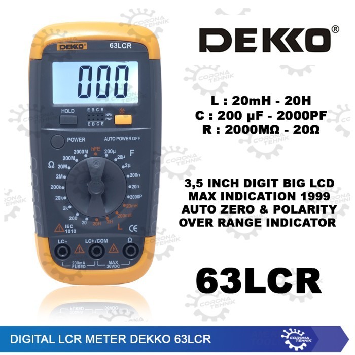 Jual Digital LCR Meter Dekko 63LCR | Shopee Indonesia
