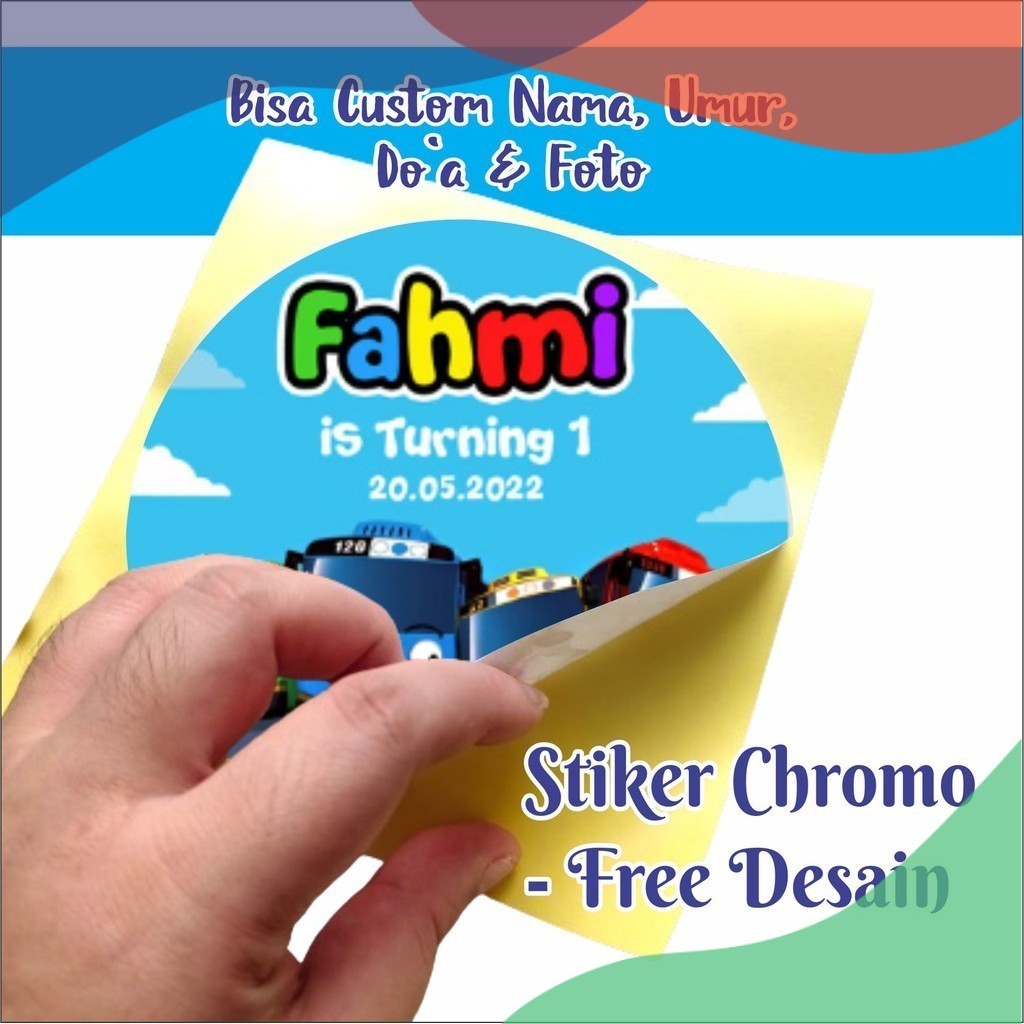 Jual STIKER Cetak Sticker Label Kemasan Produk Makanan Ringan Kue ...