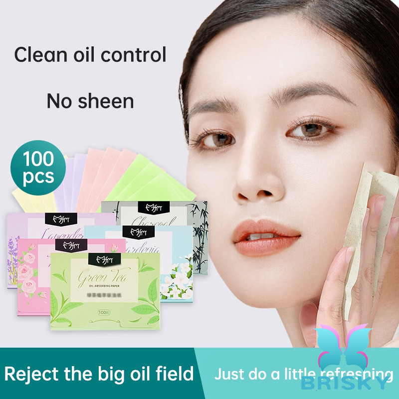 Jual [BY]Kertas Penyerap Minyak Aroma Teh Hijau Kertas Penyerap Minyak ...