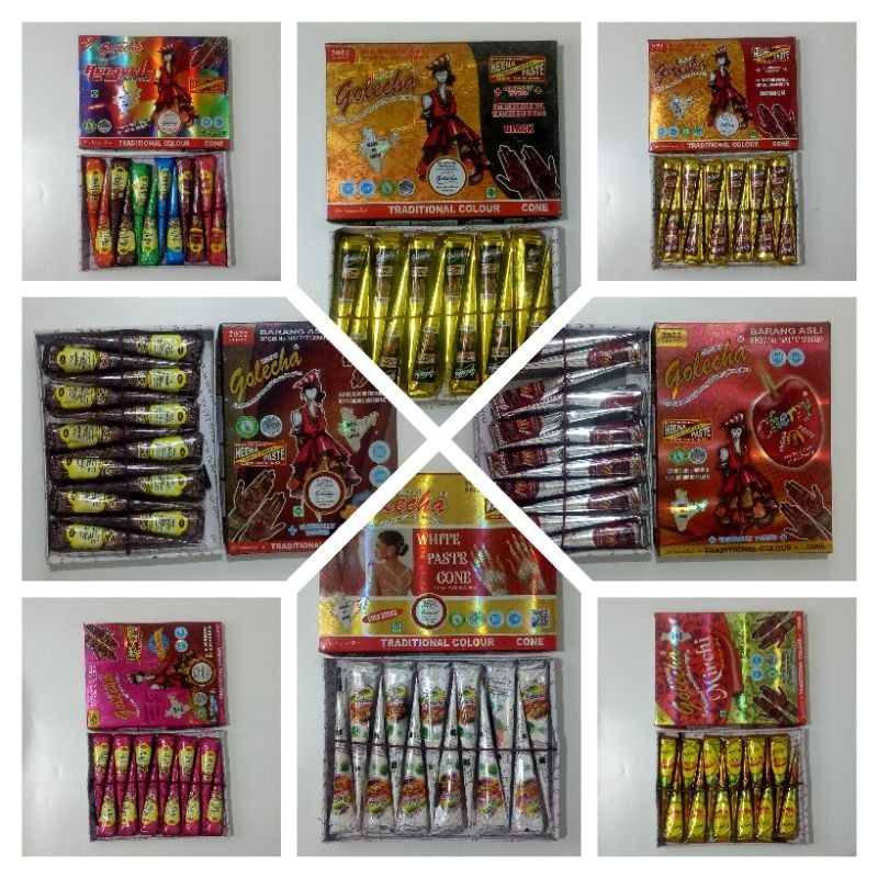 Jual IWD HENNA GOLECHA ASLI BPOM (ECER) EXP 2025 Neha Pewarna Kuku ...