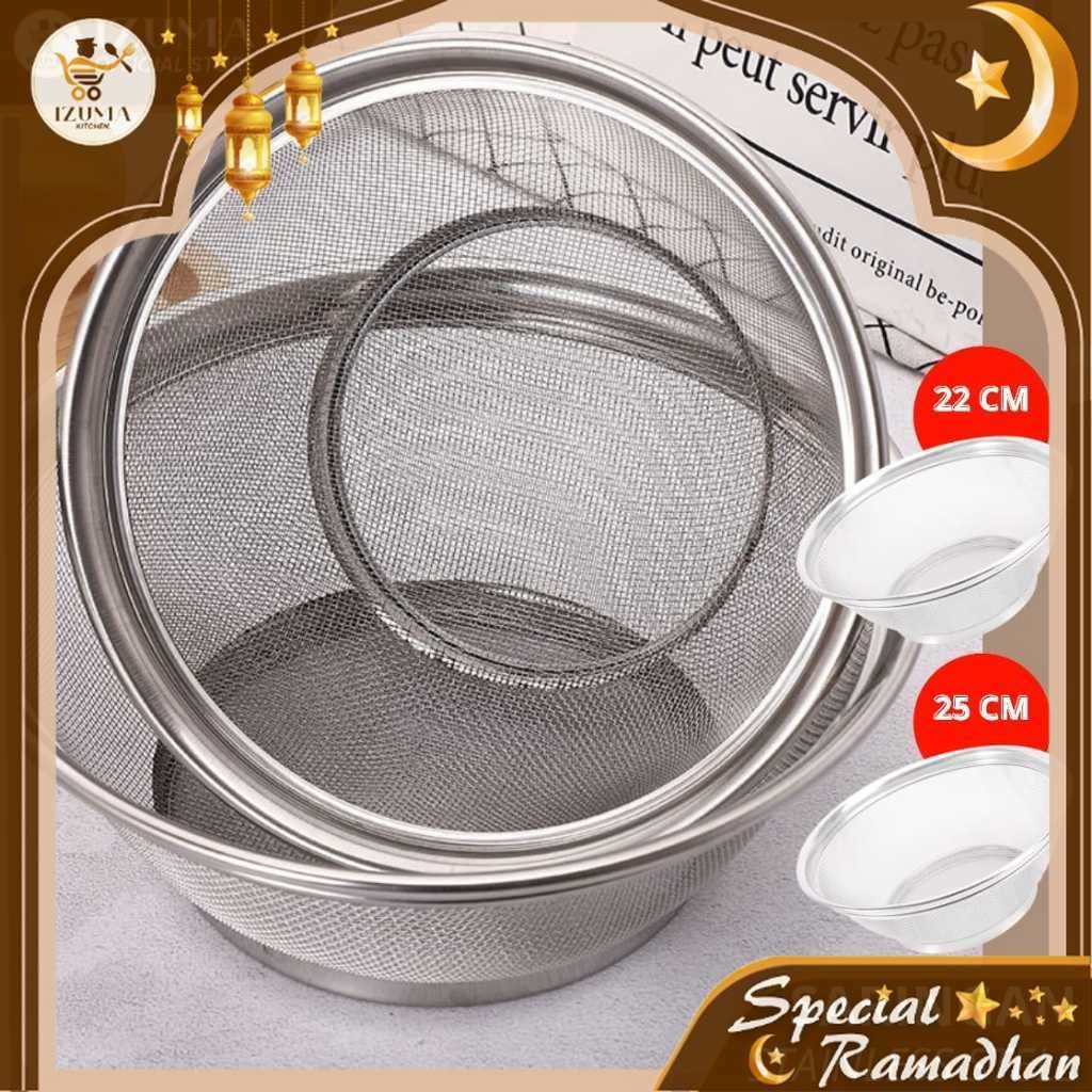 Jual IZUMA Saringan Alat Peniris Cuci Sayur dan Buah 22/25cm Strainer ...