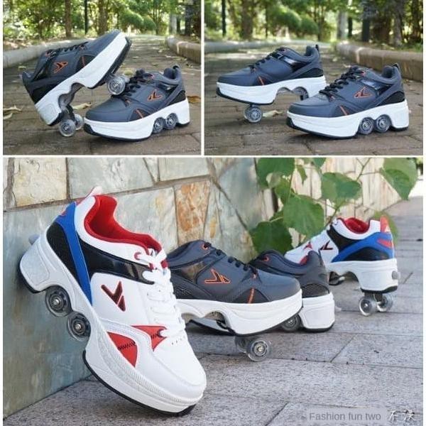 Jual Sepatu Roda Lipat Deformasi Roller Shoe Sepatu Roda Anak / Dewasa ...