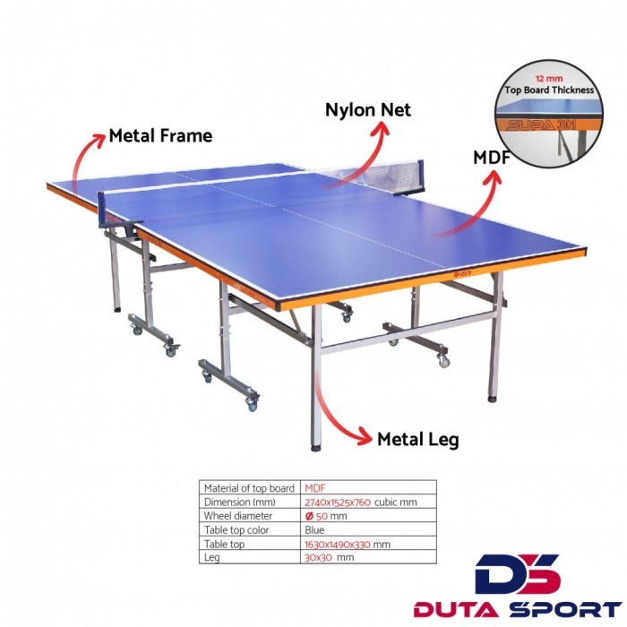 Jual Meja Pingpong Tenis Meja Katana 301 Import | Shopee Indonesia