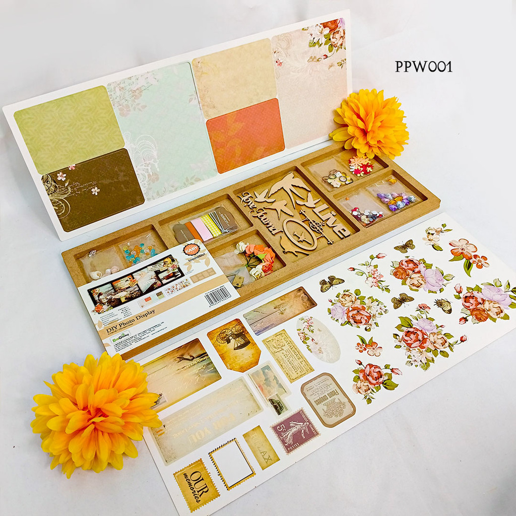 Jual Po Display Bahan Kayu Kit Kerajinan Frame Foto Premium Ppw001 ...