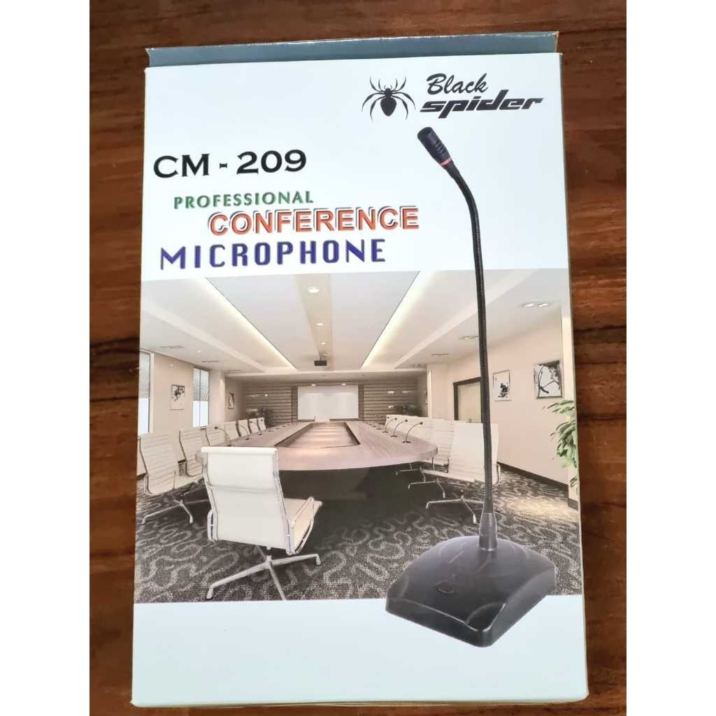Jual Mic Podium/ Mic Meja Black Spider CM 209 Original Microphone CM209 ...