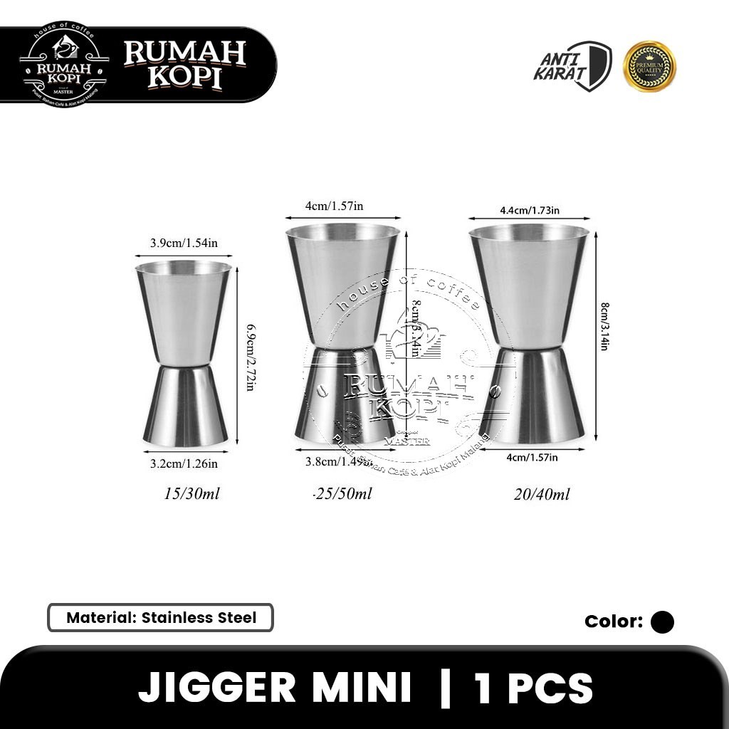 Jual Jigger Cup Mini Stainless Steel / Jigger International 1pcs ...