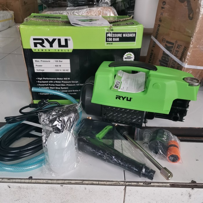 Jual Mesin jet cleaner RYU RPW100 high pressure cleaner stim cuci mobil ...