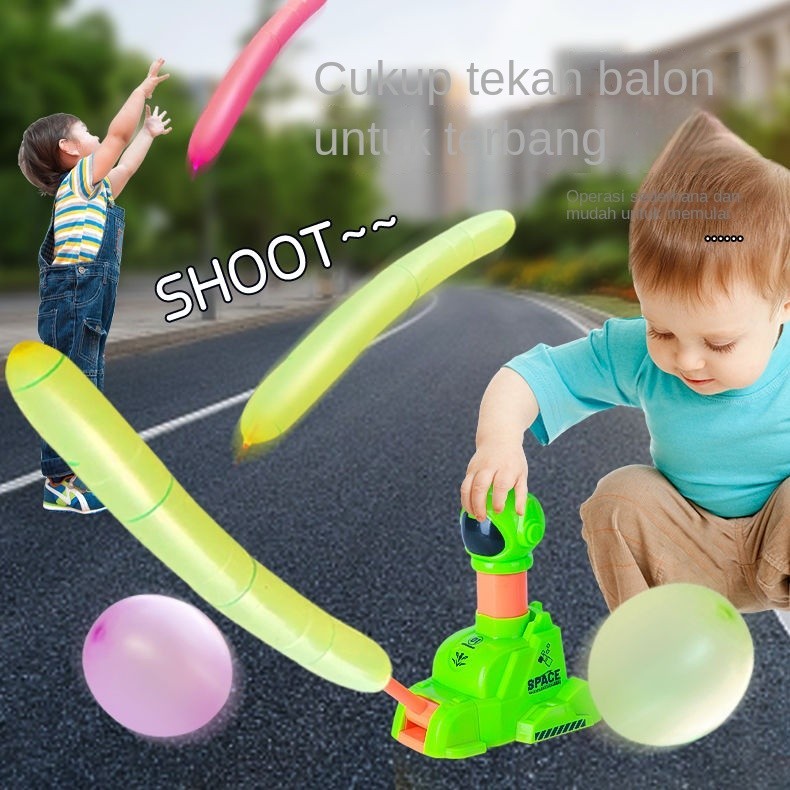 Jual Press Rocket Balloon Battle Interaksi Orang Tua Anak Mobil Katapel ...