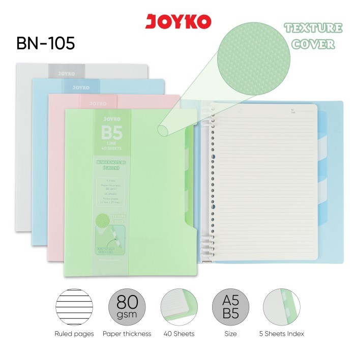 Jual Binder Note Joyko BN-105 A5~B5 | Shopee Indonesia