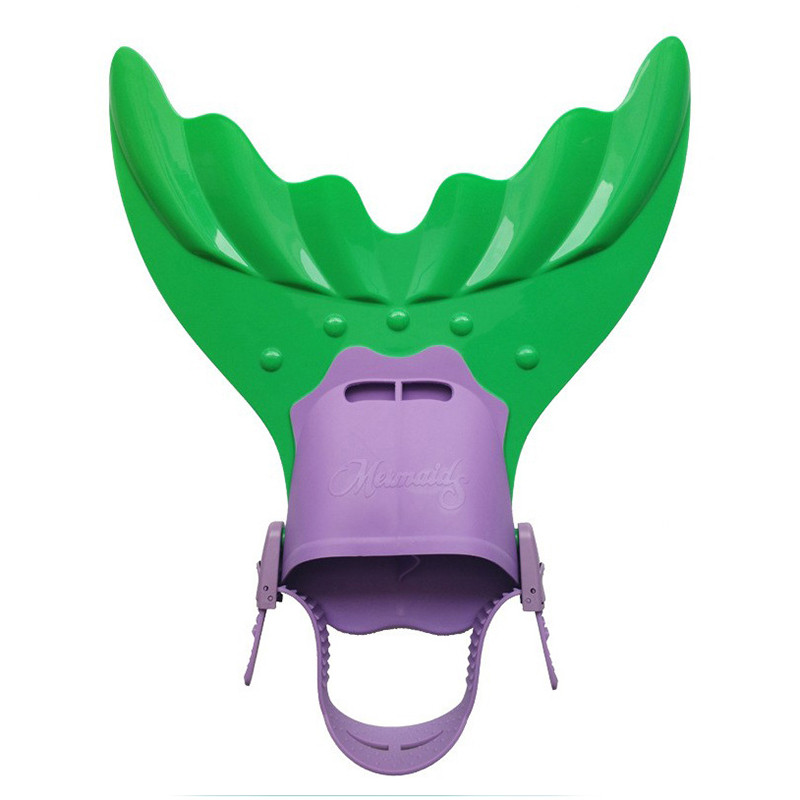 Jual Children's mermaid fins TPE/PP material diving water training ...