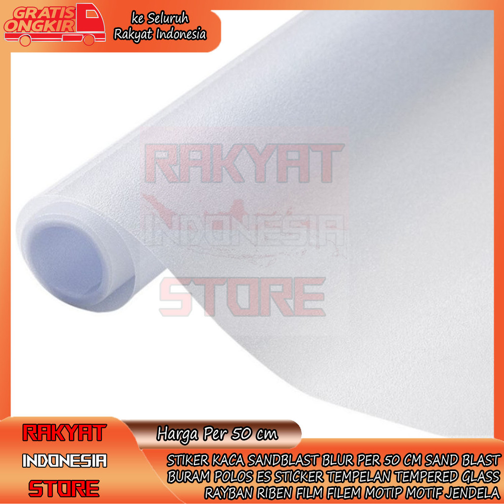 Jual Stiker Kaca Polos Es Sandblast Blur Lebar 152cm Per 50 Cm Sand ...