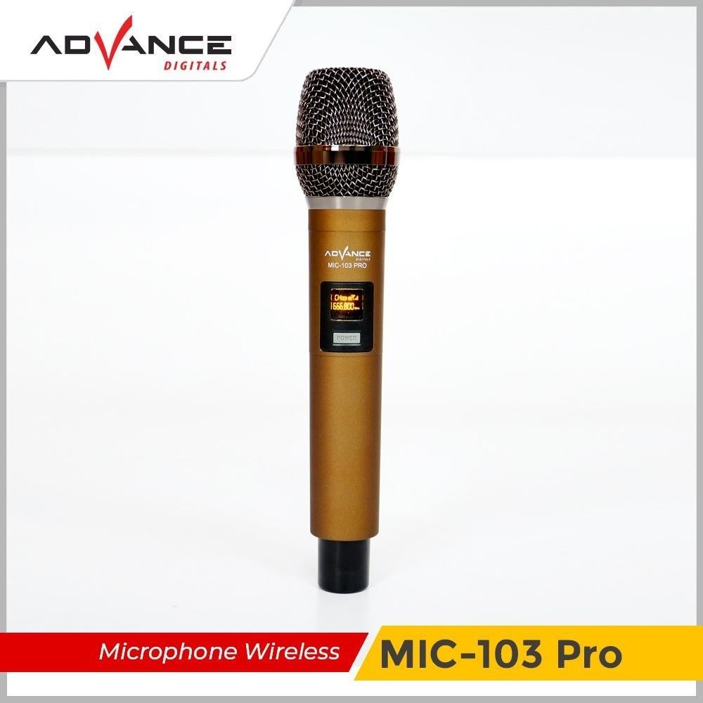 Jual Advance Mic Wireless Microphone Single Digital Recharge Baterai ...