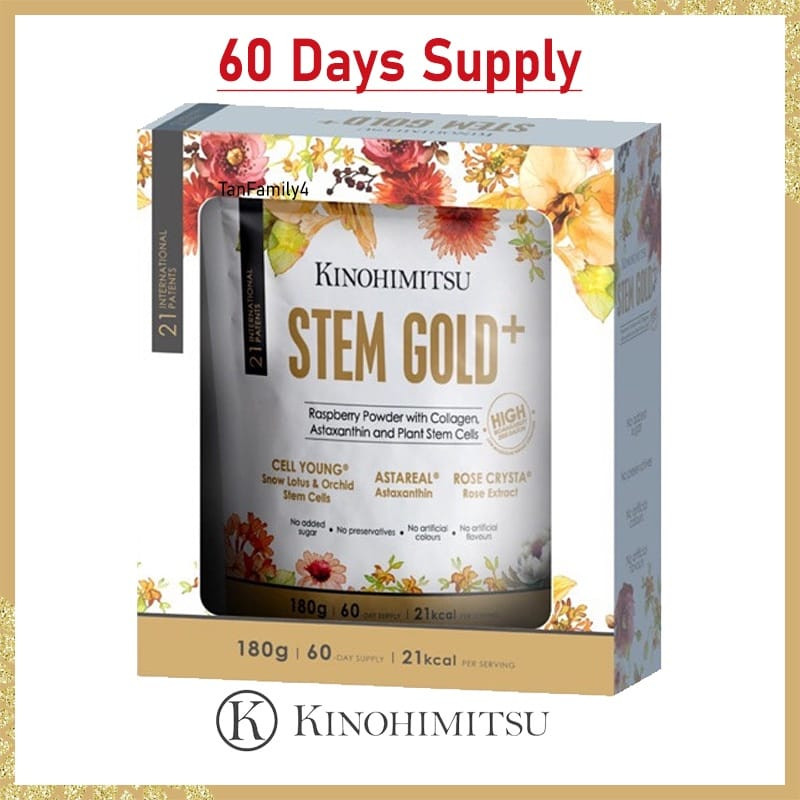 Jual Kinohimitsu stem gold+ collagen gold + 180g 60days kolagen 180gr ...