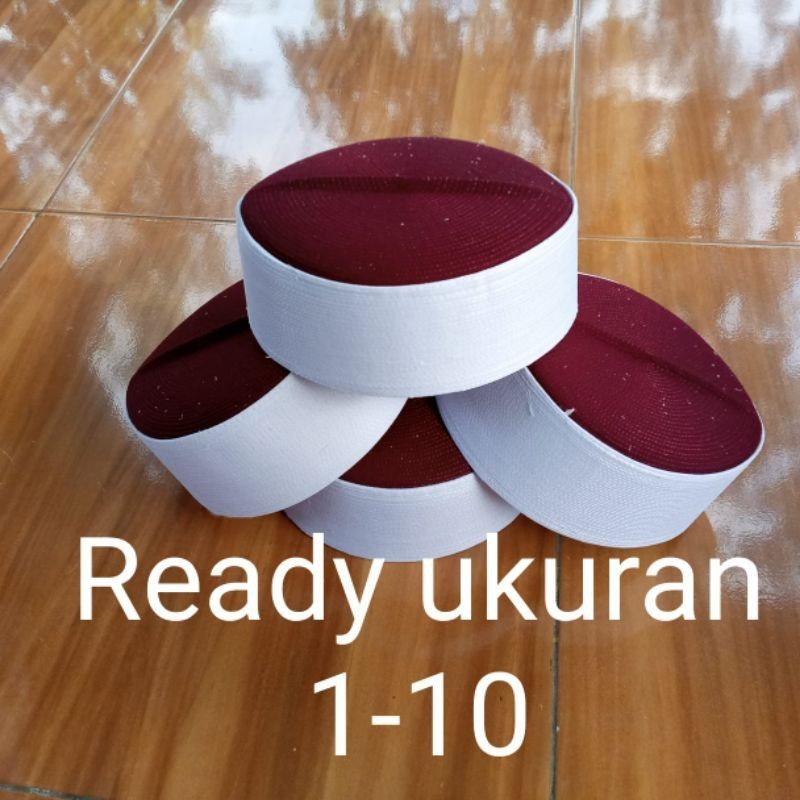 Jual Idul Fitri Peci Ramdhan songkok haji KALBUT MERAH PUTIH kwalitas ...