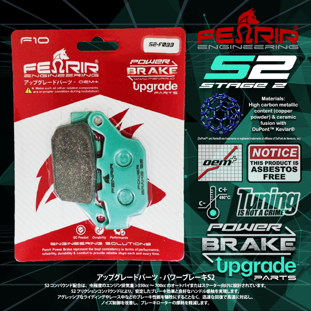 Jual PAKET CBR250 - S2 F123 S2 F033 KAMPAS REM FENRIR | Shopee Indonesia