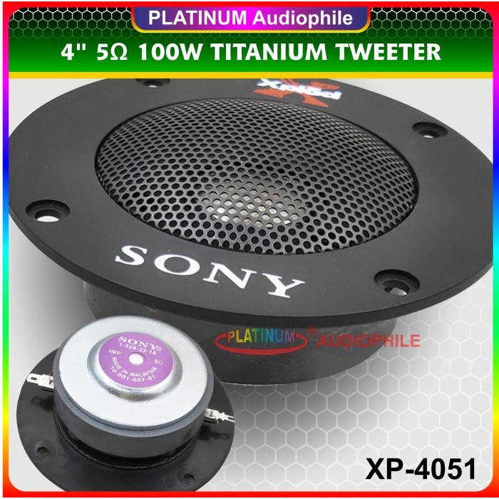 Jual JT99 Tweeter 4 Inch 100 Watt Titanium Film Hifi Audiophile Super ...