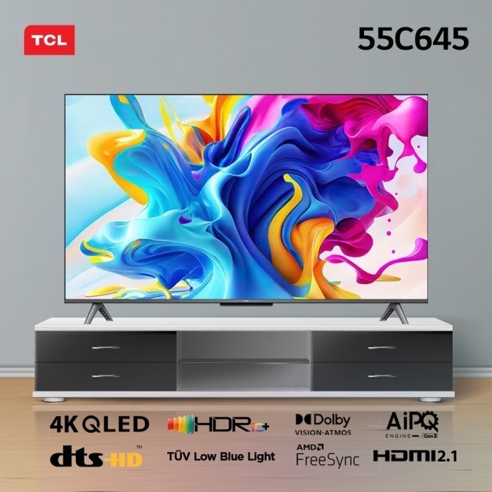 Jual TCL 55C645 QLED 4K UHD Smart Google TV w/ Dolby Vision & Atmos 55 Inch | Shopee Indonesia