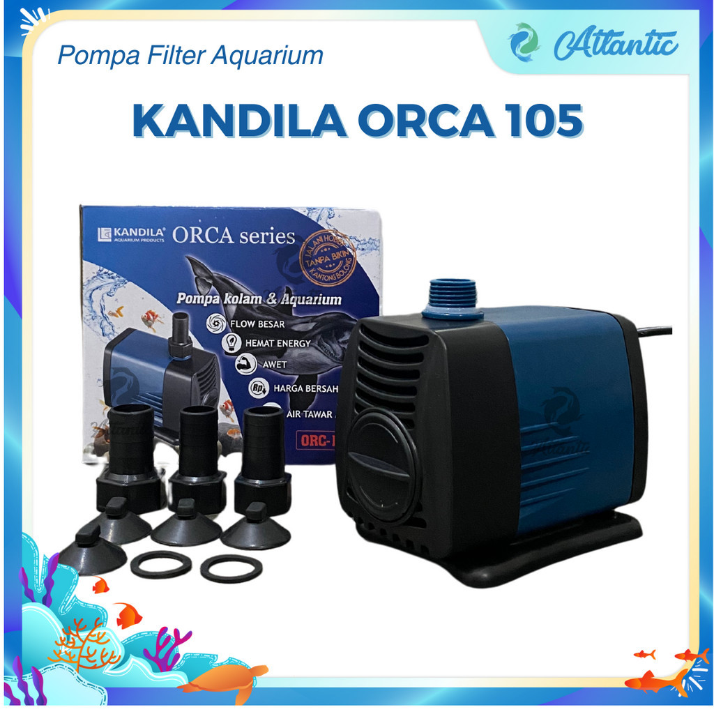 Jual Kandila ORCA ORC 105 water pump pompa celup akuarium kolam Kandila Pompa Filter Hidroponik ...