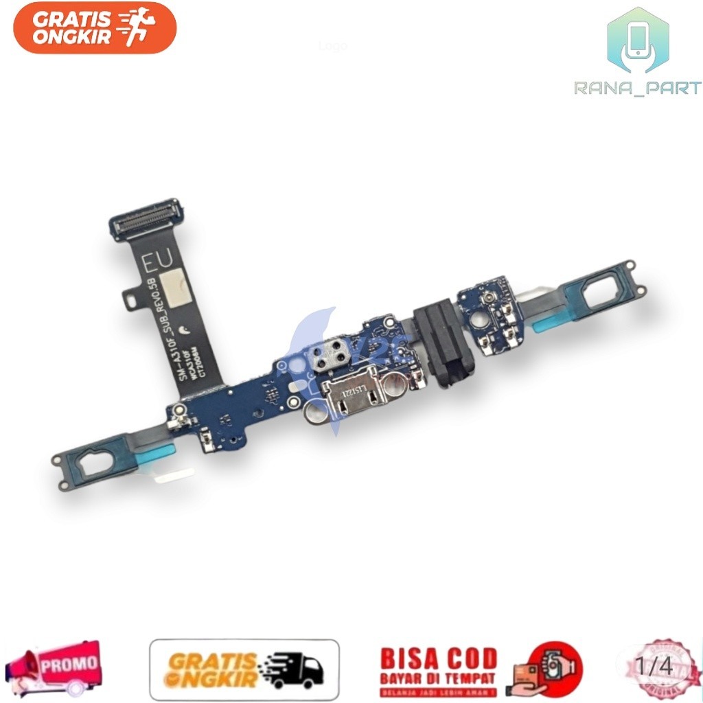 Jual SAMSUNG GALAXY A310 / A310F / A3 2016 HANDSFREE + MIC | Papan Konektor Charger Flexi ...