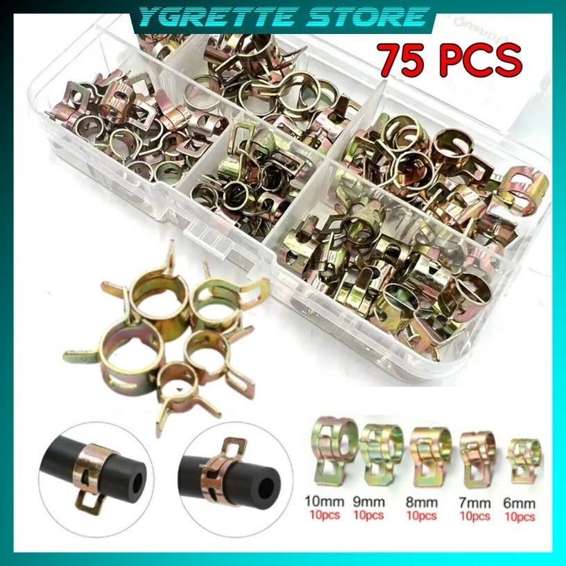 Jual YGRETTE - KLEM CLAMP SELANG BENSIN OLI Spring Hose Clamps ...