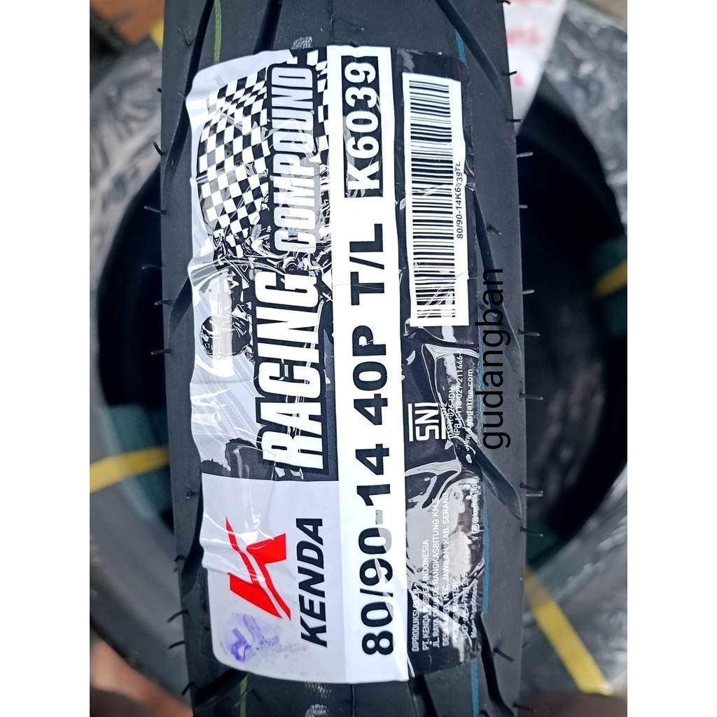 Jual ( K6039 SOFT COMPOUND ) 80 90 14 KENDA PRODUKSI 2025 Ban balap ...