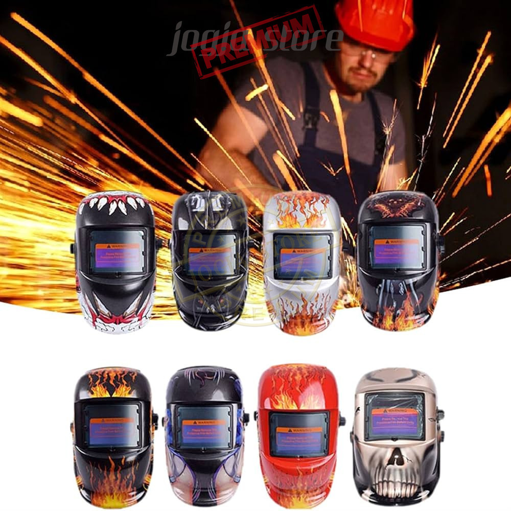 Jual Helm Las Otomatis Topeng Las Auto Dark Kedok Kacamata Las Full ...