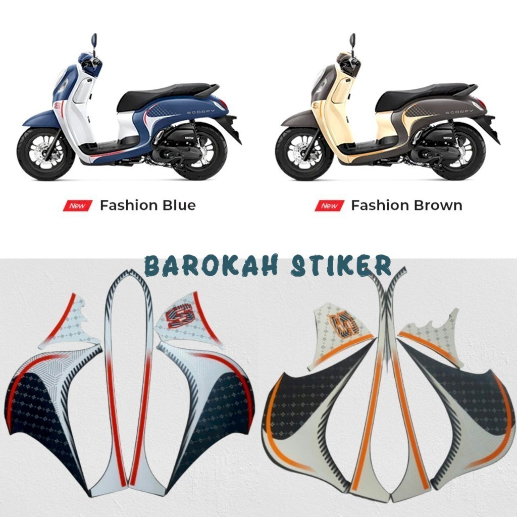 Jual Striping stiker polet list motor honda scoopy fashion 2023 2024 ...