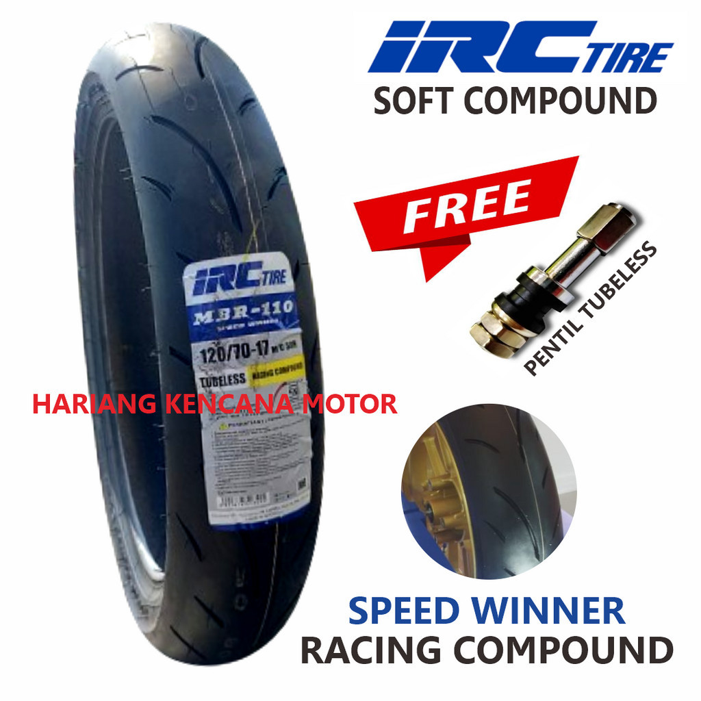 Jual IRC MBR 110 120/70-17 Speed Winner Ban Racing Soft Compound ...