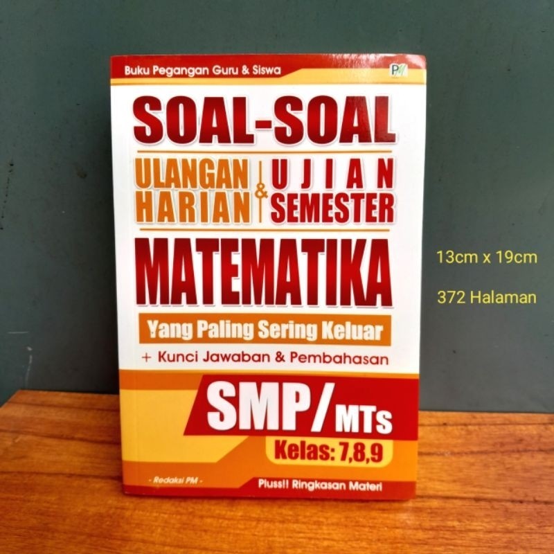 Jual Buku Soal-Soal Ulangan Harian Dan Ujian Semester Matematika SMP/Mts Kelas 7 8 9 | Shopee ...