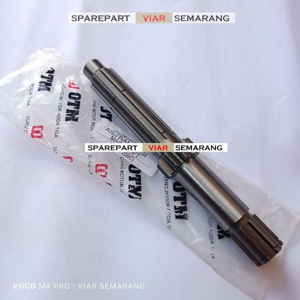 Jual AS MAINSHAFT TRANSMISI VIAR 150 DAN 200CC RODA 3 TIPE CLIP AS ...