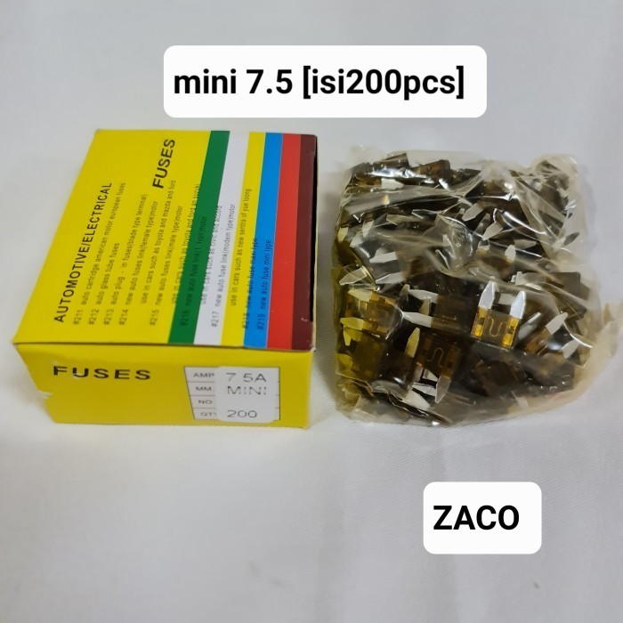 Jual SEKRING MINI 7.5A 15A 20A 25A 30A MINI DX harga per box(200pcs ...